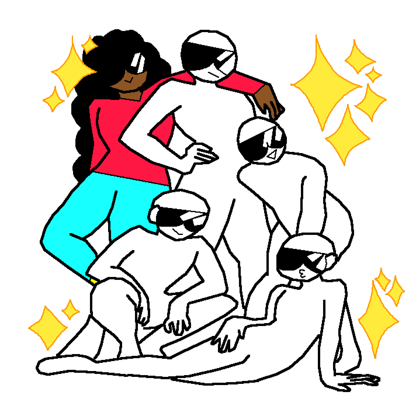 Pixilart - The COOL Squad by RyanTheWeirdo