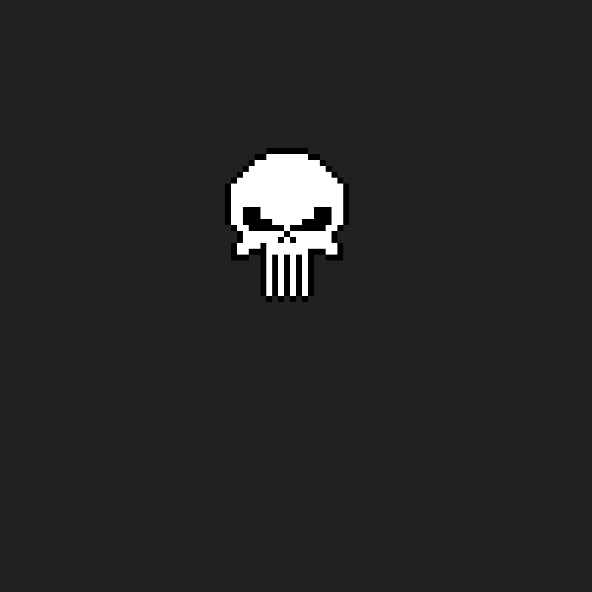 Editing THE PUNISHER - Free online pixel art drawing tool - Pixilart