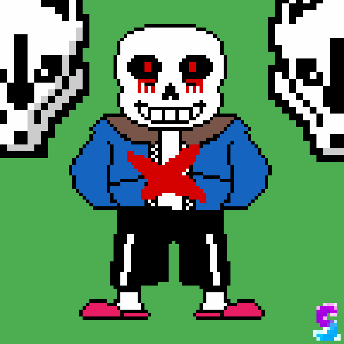 Pixilart - Sans exe blaster by Shadow-Logan