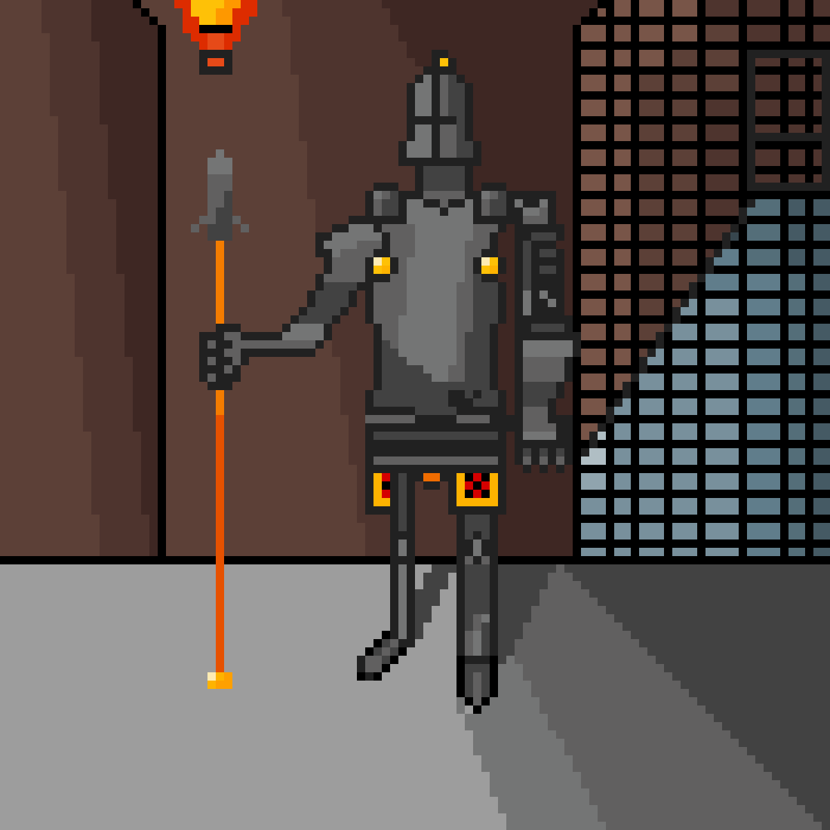 Pixilart - the silent guard by xiumaki