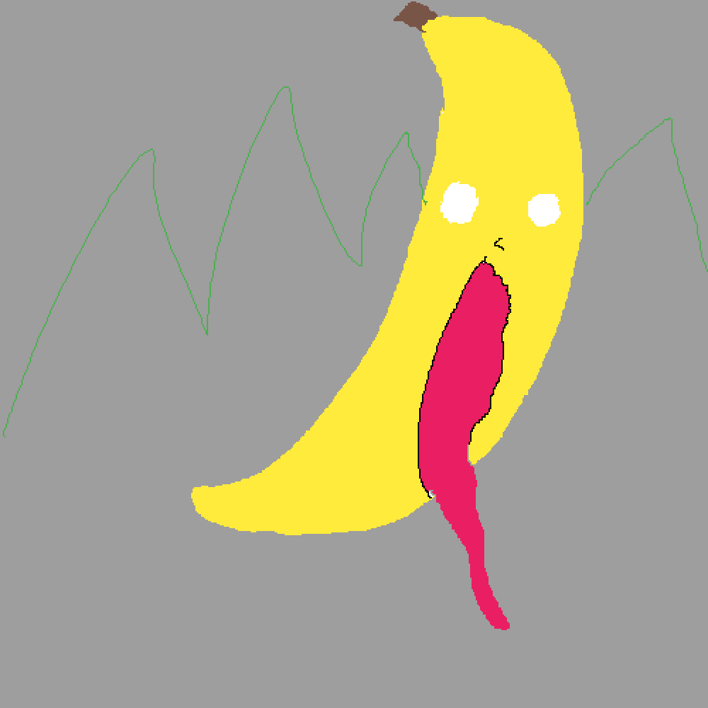 Pixilart - the crazy bannana by darkside44