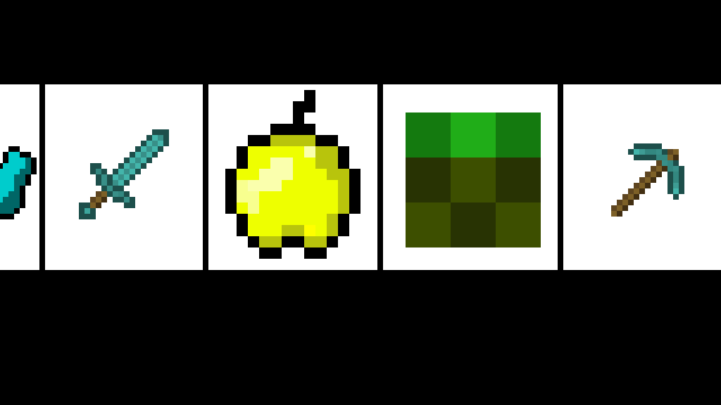 Pixilart - MineCraft Hot Bar by NeonTiger893