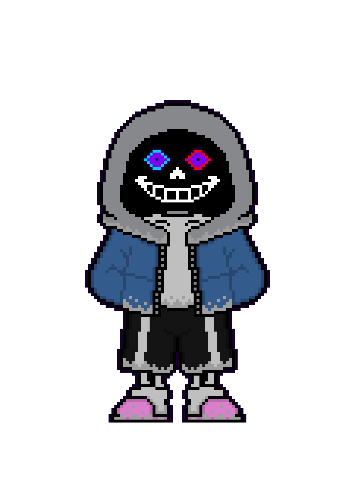 Pixilart - Fanon!DustDust Sans Phase 2 by KukiSC14