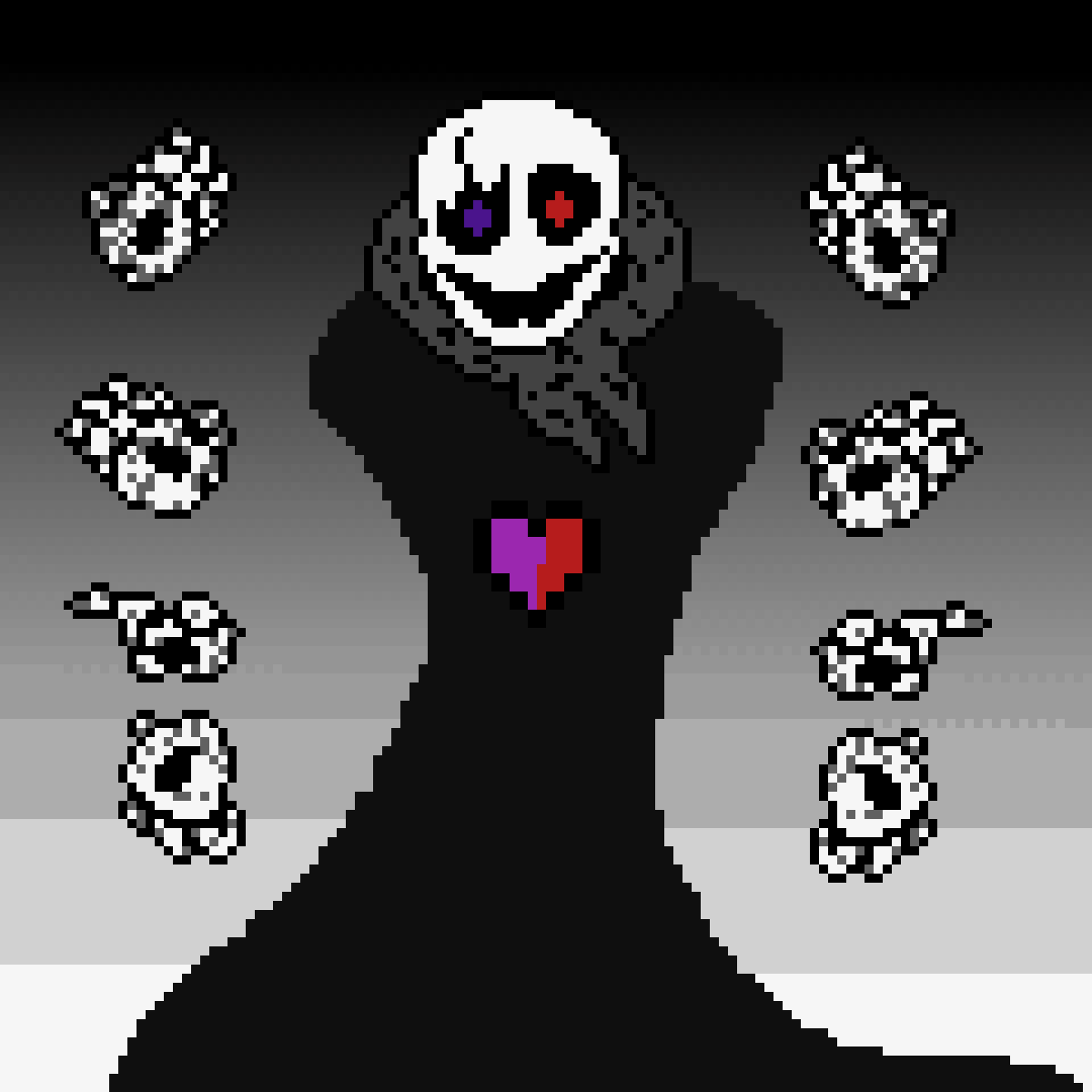 Editing xGASTER - Free online pixel art drawing tool - Pixilart