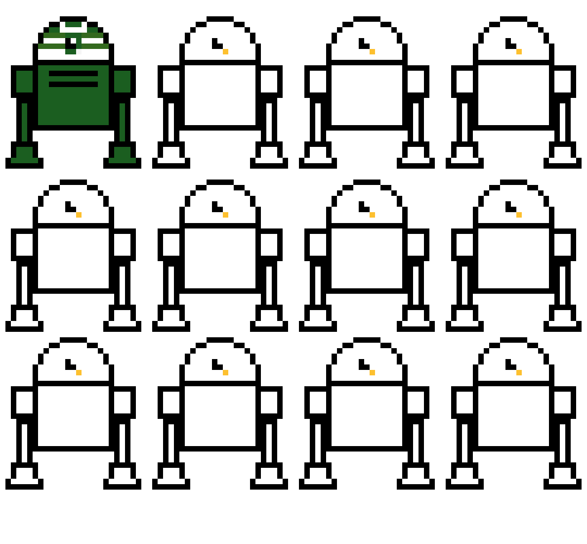 Editing Make a Mech part R2 - Free online pixel art drawing tool - Pixilart