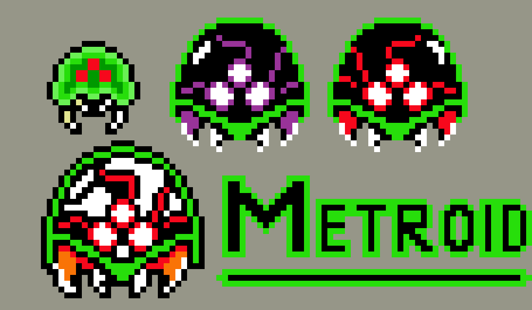 Editing Metroid Thingies - Free online pixel art drawing tool - Pixilart