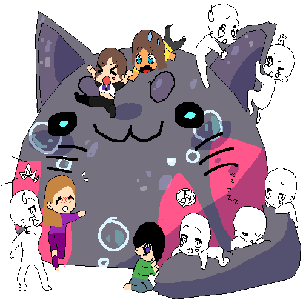 Pixilart - (base)Giant cat! by ALovelyVillan