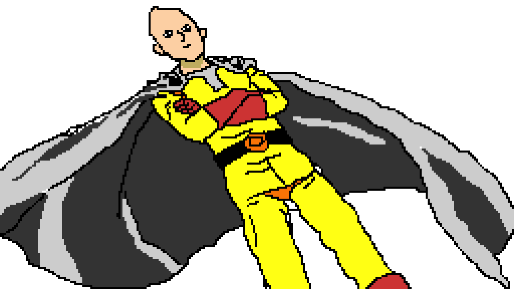 Editing OPM(One Punch Man) - Free online pixel art drawing tool - Pixilart