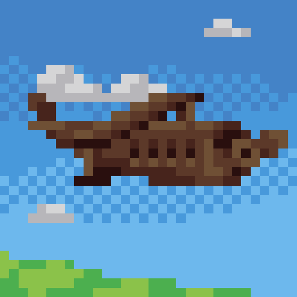 Pixilart - Wooden Airplane by Polar34