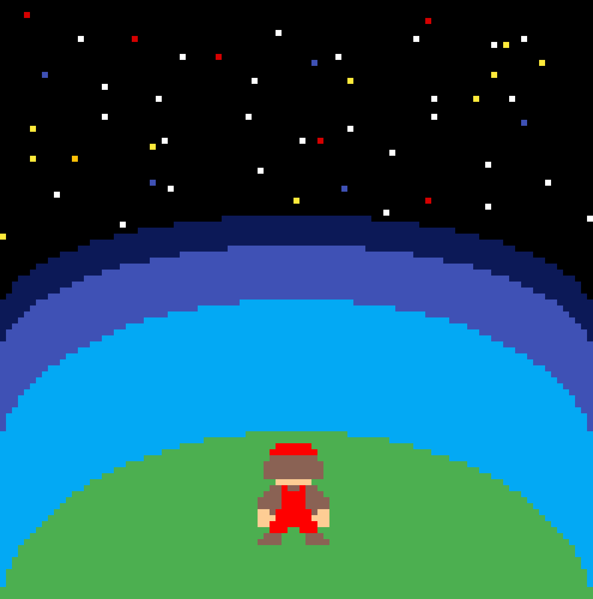 Galactic Mario by SuperRetroBros - Pixilart