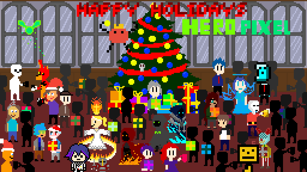 Pixilart - HAPPY HOLIDAYS: HERO PIXEL by QuanDoMinh