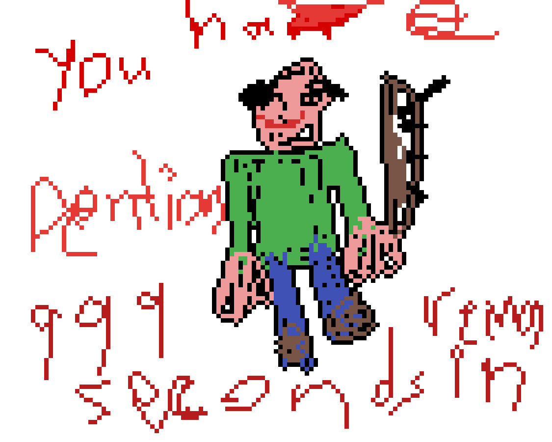 Editing Baldi Basics - Free online pixel art drawing tool - Pixilart