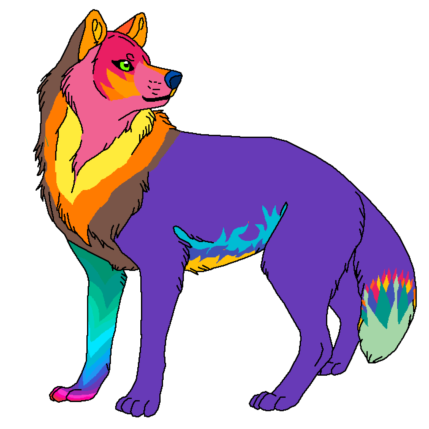 Draw A wolf Contest - Pixilart