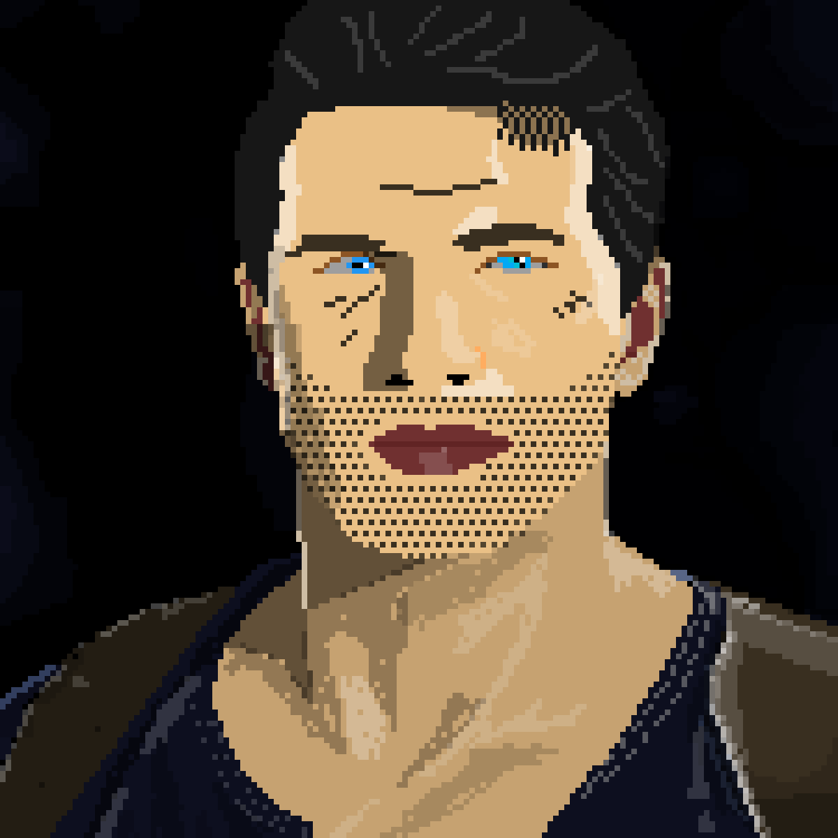 Pixilart - Nathan Drake by illuminatiwhale