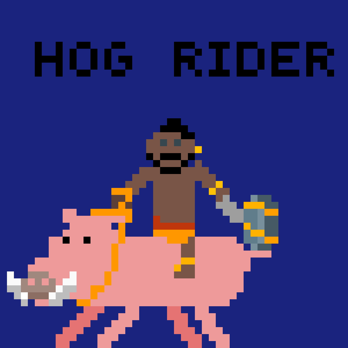 Pixilart - HOG RIDER by nerd4Real