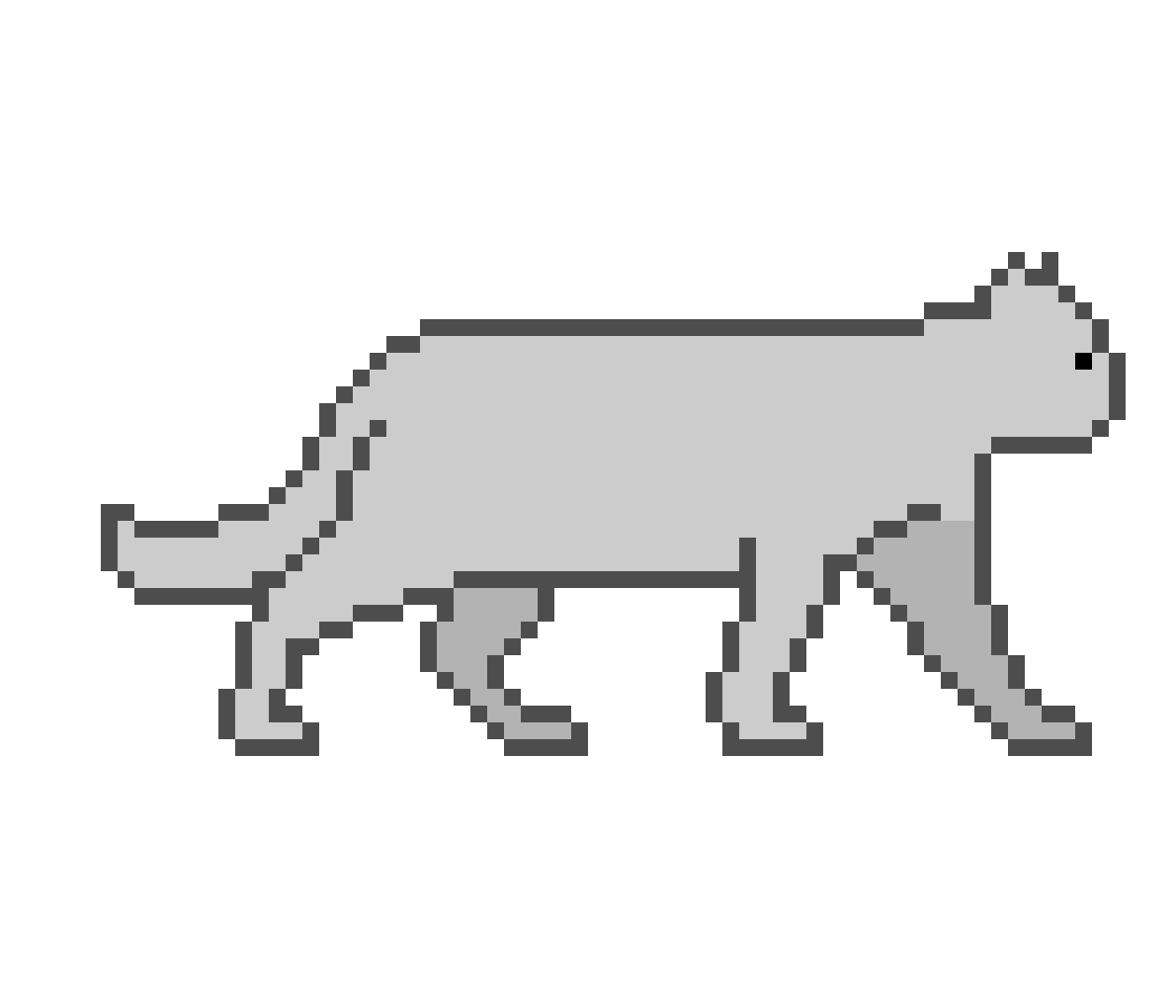 Pixilart - grey cat by leosaki