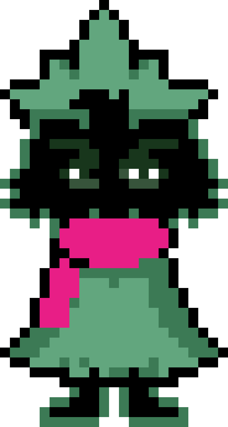 Pixilart - Ralsei but extra sus by choco-bonnie