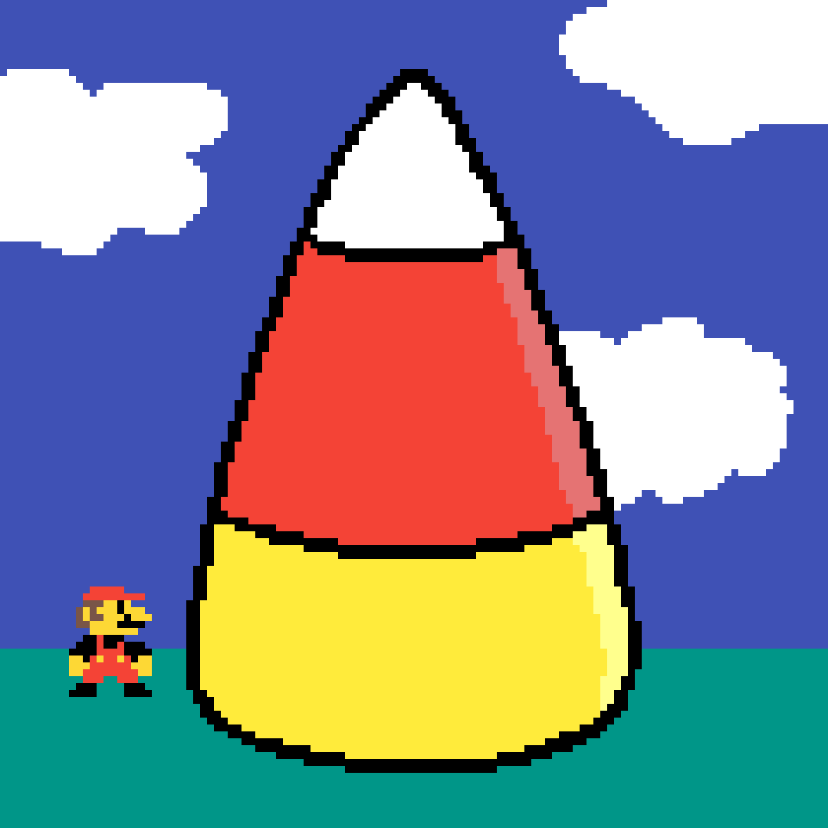 Pixilart - The candy corn mountain by Mariomaster7