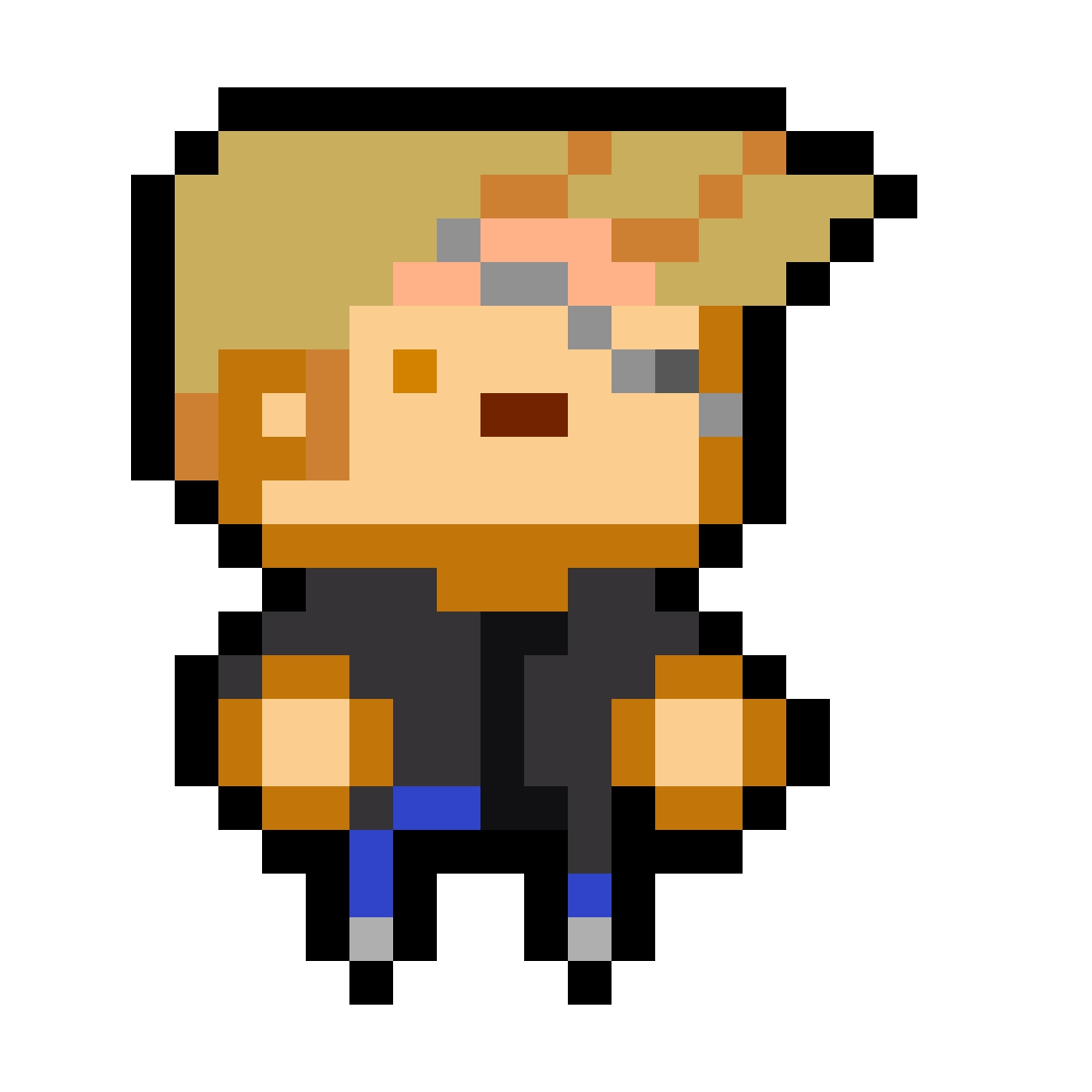 Pixilart - Enter the Gungeon custom sprite (Lee) by TheRandomPixel