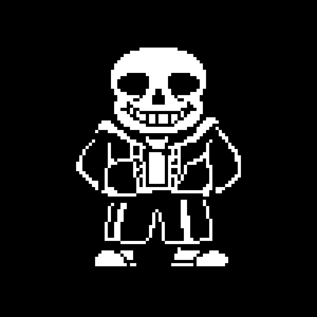 Pixilart - (Scary) Sans Gesture by Immediate54