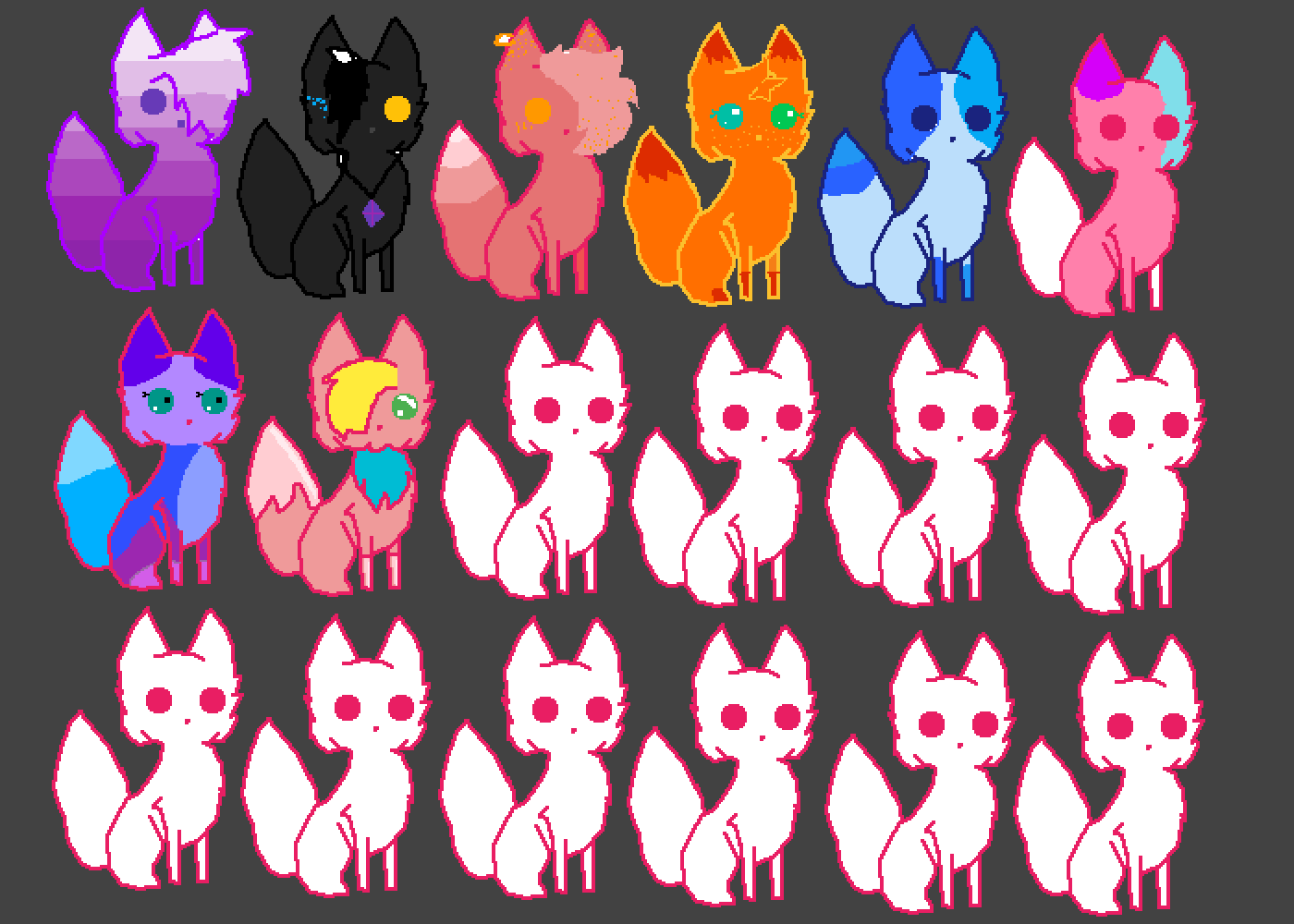 Editing furry me =3 - Free online pixel art drawing tool - Pixilart