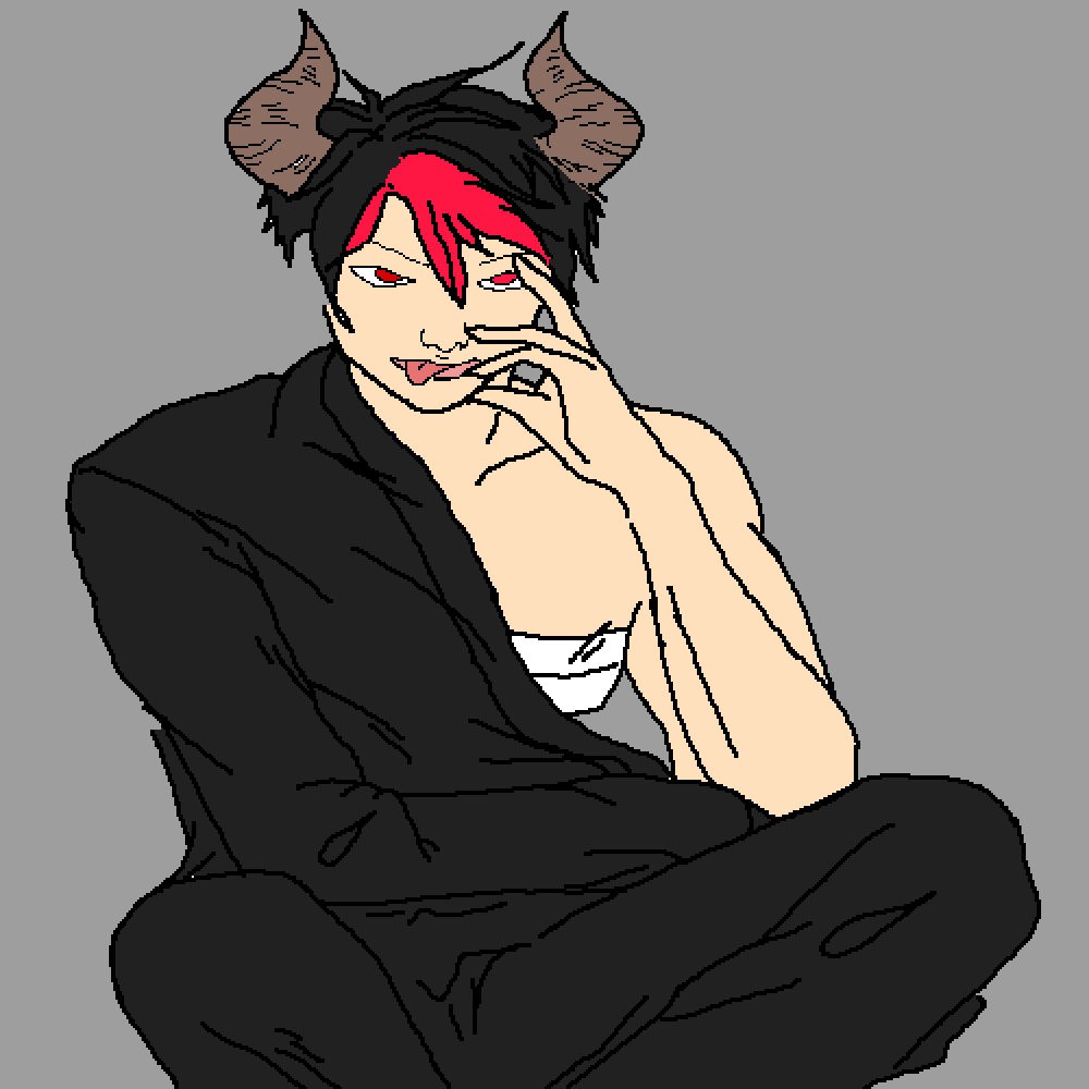 Pixilart - thorn demon form mars demon marks and darks twins by north-star