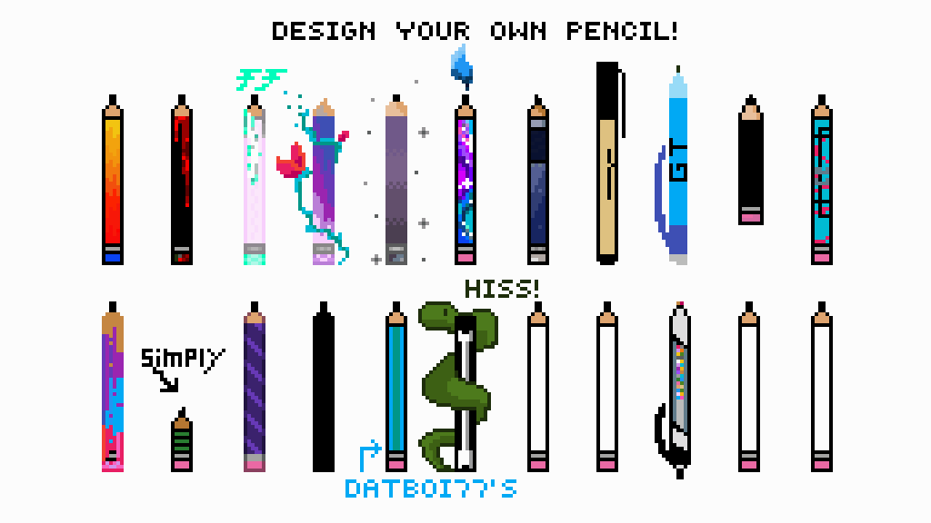 Editing collab- add a pencil - Free online pixel art drawing tool ...