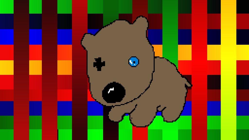 Pixilart - One eyed bear by Angelsnowflakes