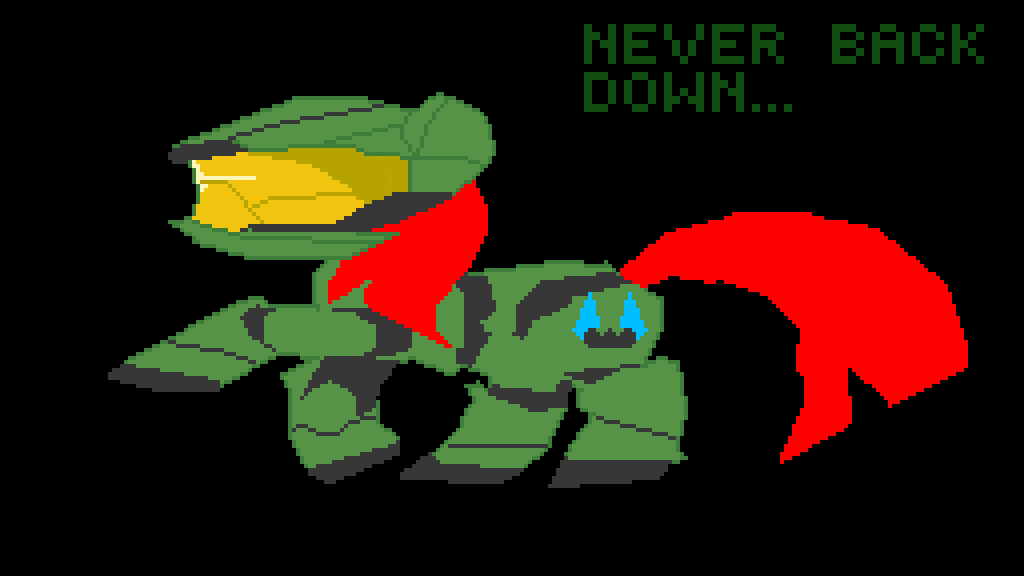 Pixilart - Master Chief (as a pony) by AsrielDreemur