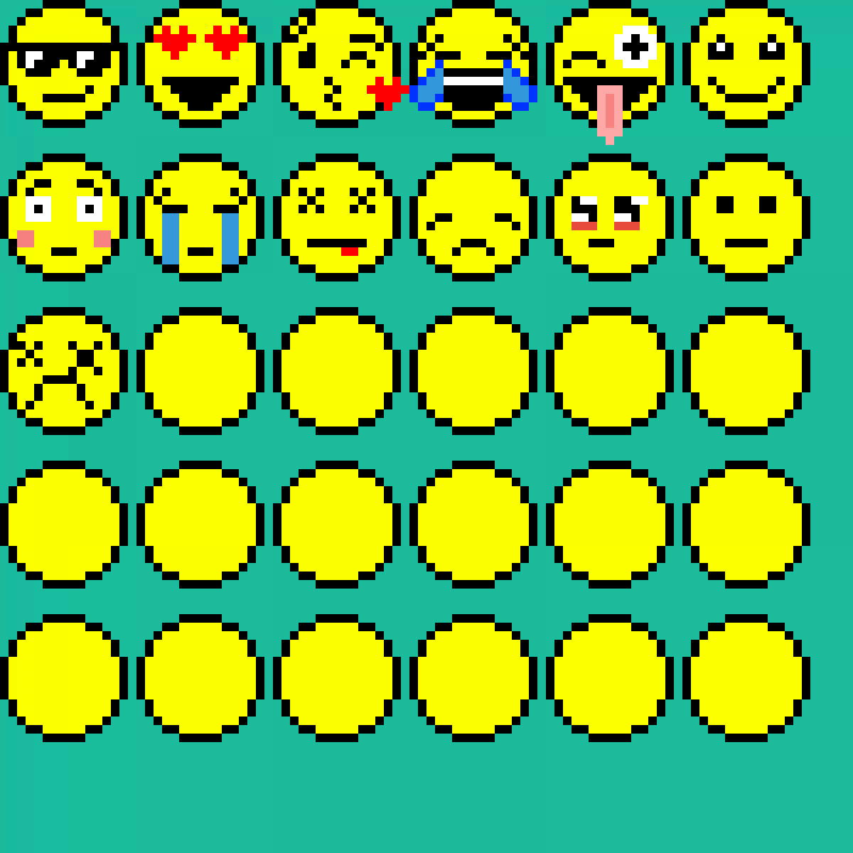 Editing emoji drawing - Free online pixel art drawing tool - Pixilart