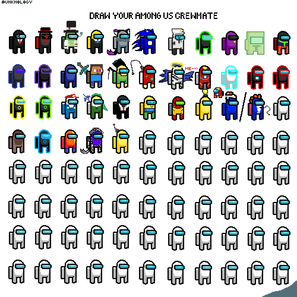 Editing Among Us - Free online pixel art drawing tool - Pixilart