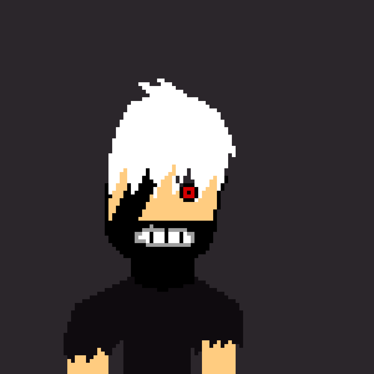 Pixilart - kaneki by shedowv