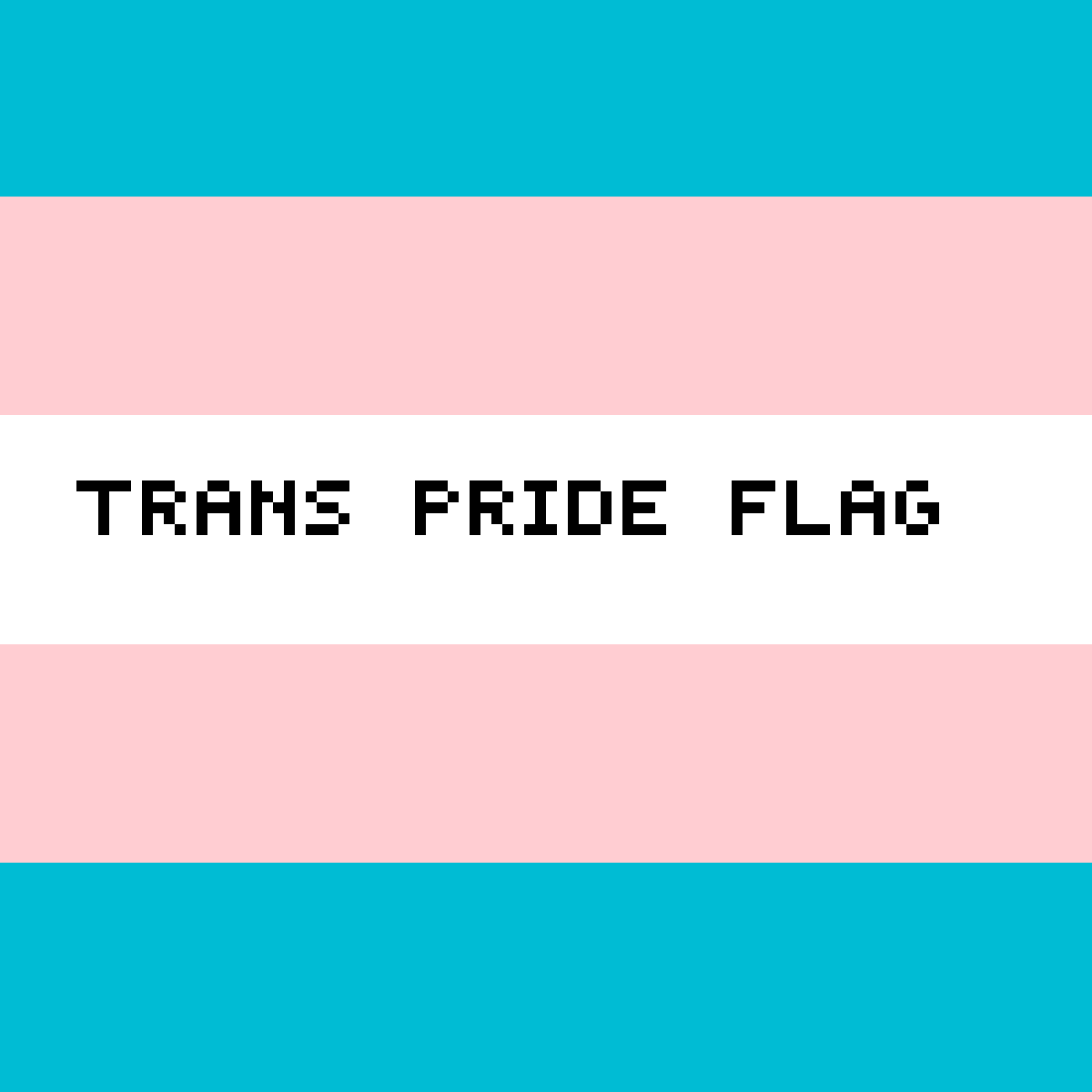 Pixilart - trans pride flag by asouki