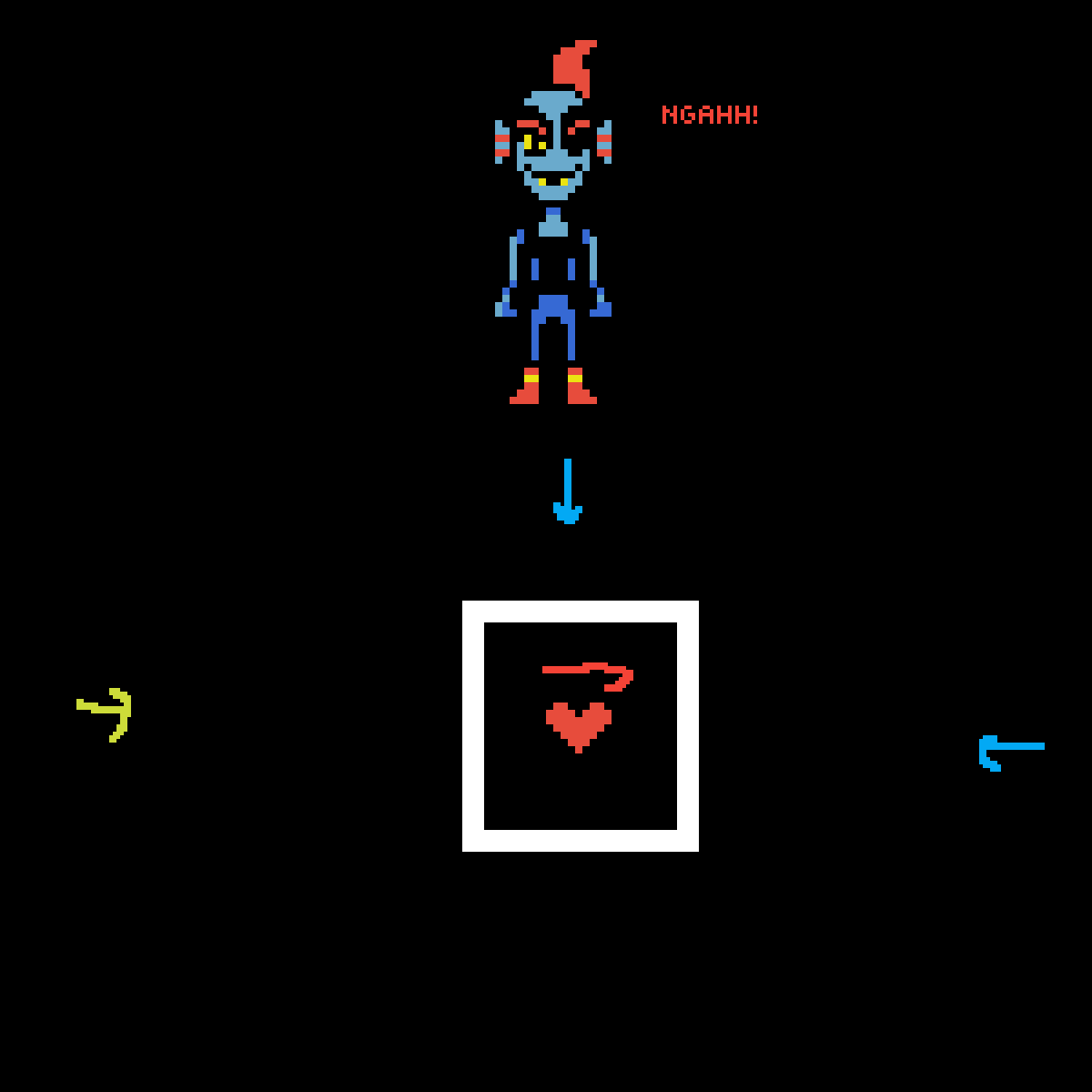 Editing undyne fight - Free online pixel art drawing tool - Pixilart