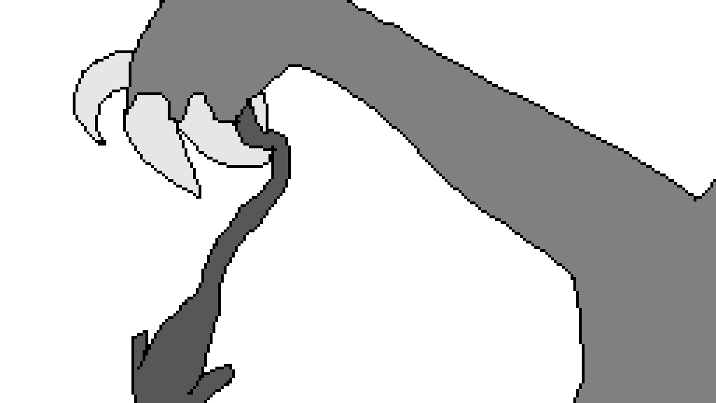 Pixilart - dragon eating by Sallyfox150