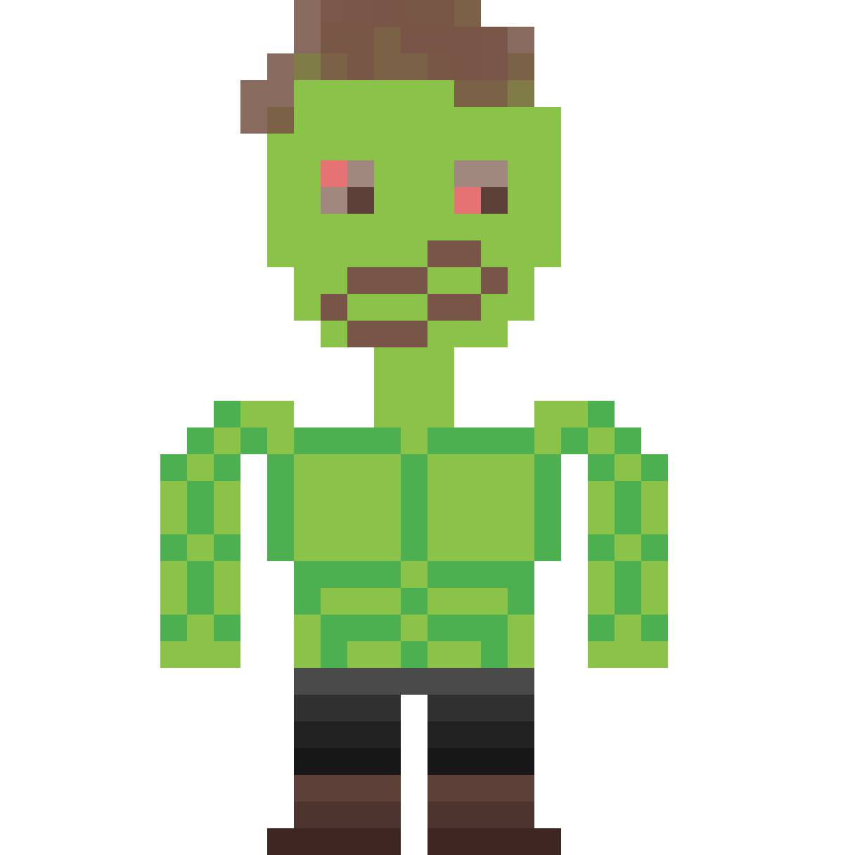 Pixilart - Buff Zombie by JohnShrekinson