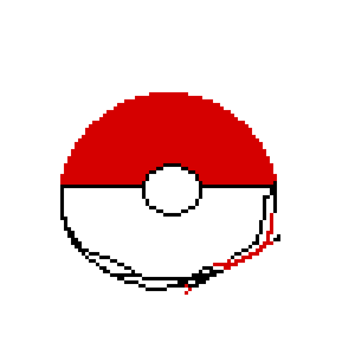 Pixilart Poke Ball By Jasstist