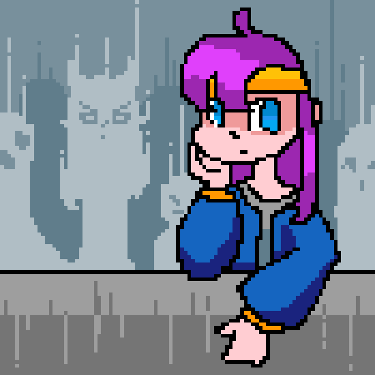 Pixilart - Thinking by Cookiekayjax