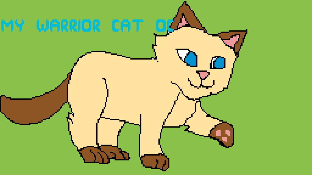 Editing My warrior cat oc - Free online pixel art drawing tool - Pixilart