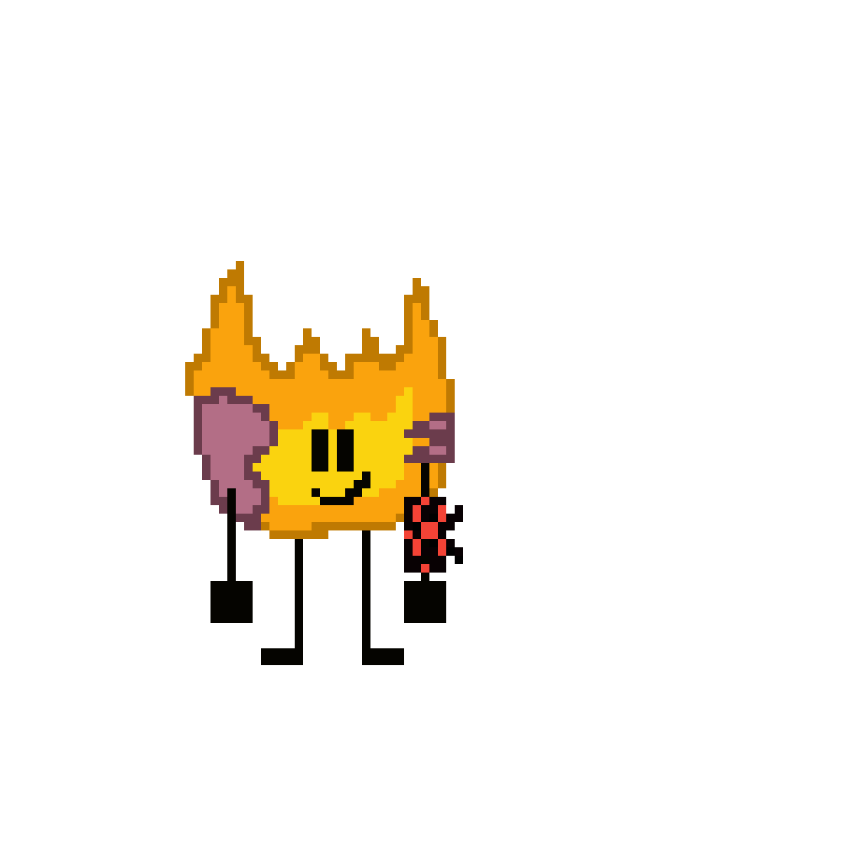 Pixilart - firey sprite by BFBfanTomato