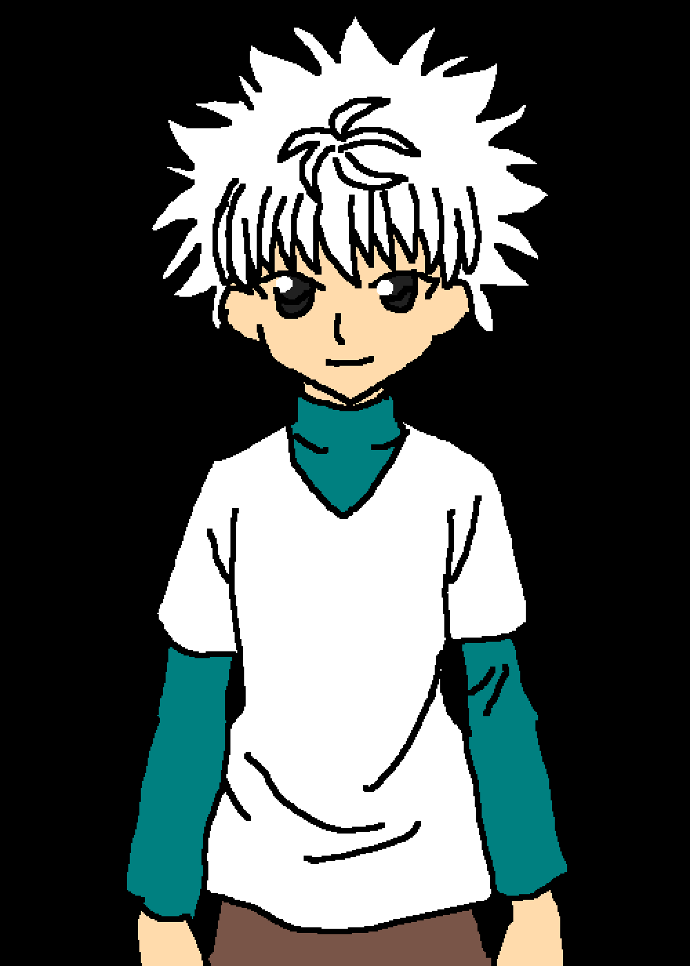 Editing killua - Free online pixel art drawing tool - Pixilart