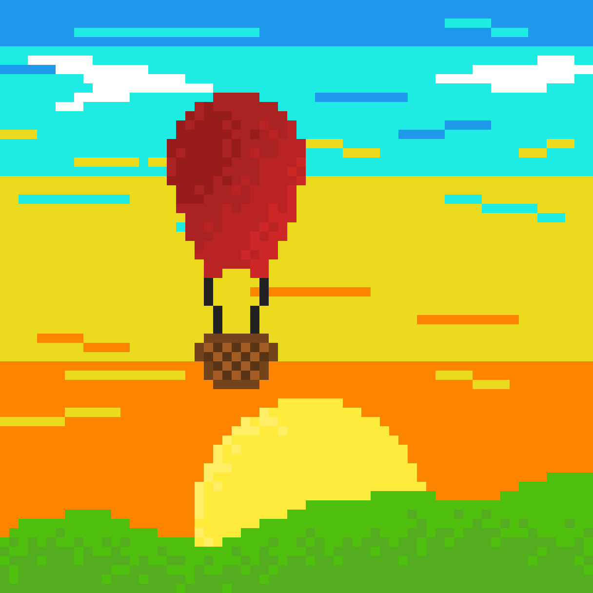 Pixilart - Hot Air Balloon by Climate23