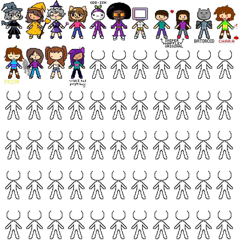 Editing Draw Yourself x3 - Free online pixel art drawing tool - Pixilart