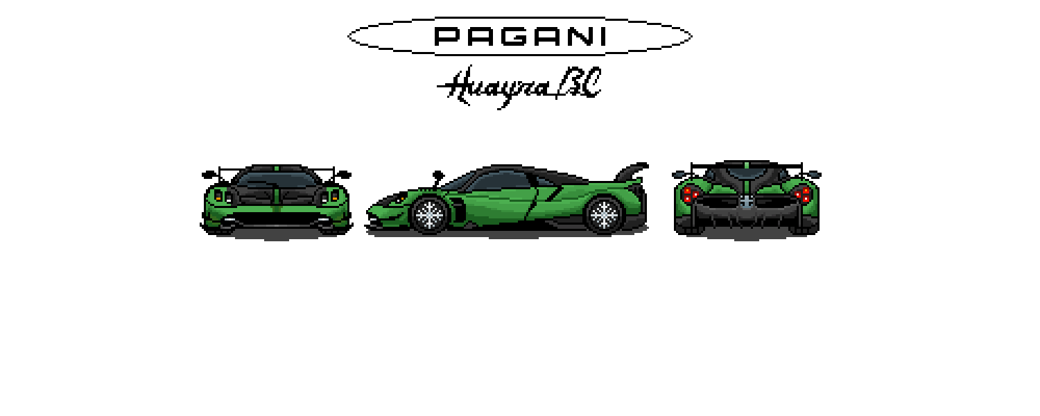 Editando Pagani Huayra BC - Herramienta de dibujo de arte píxel en ...