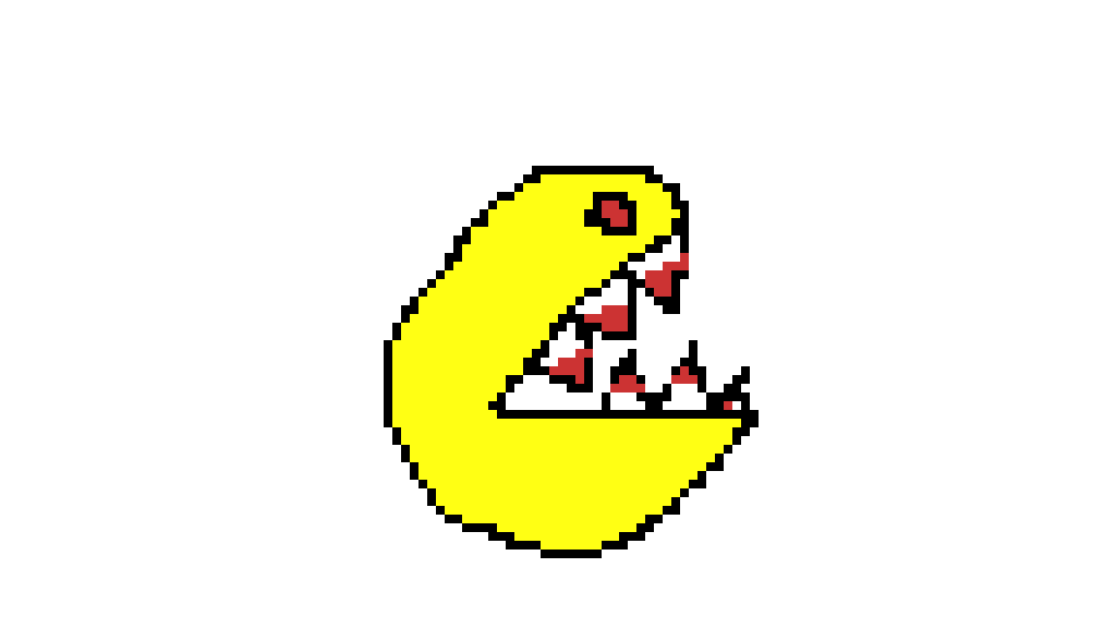 Pixilart - demon pacman by batmanjoker9
