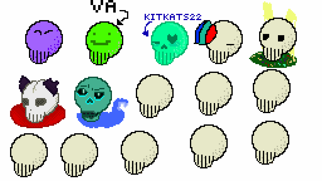 Editing Skelle Collab - Free online pixel art drawing tool - Pixilart
