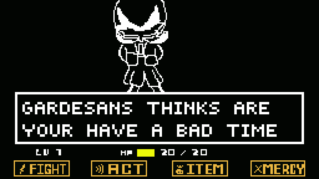 Pixilart - UNDERTALE: Gardesans battle layout by UnderPINGAS