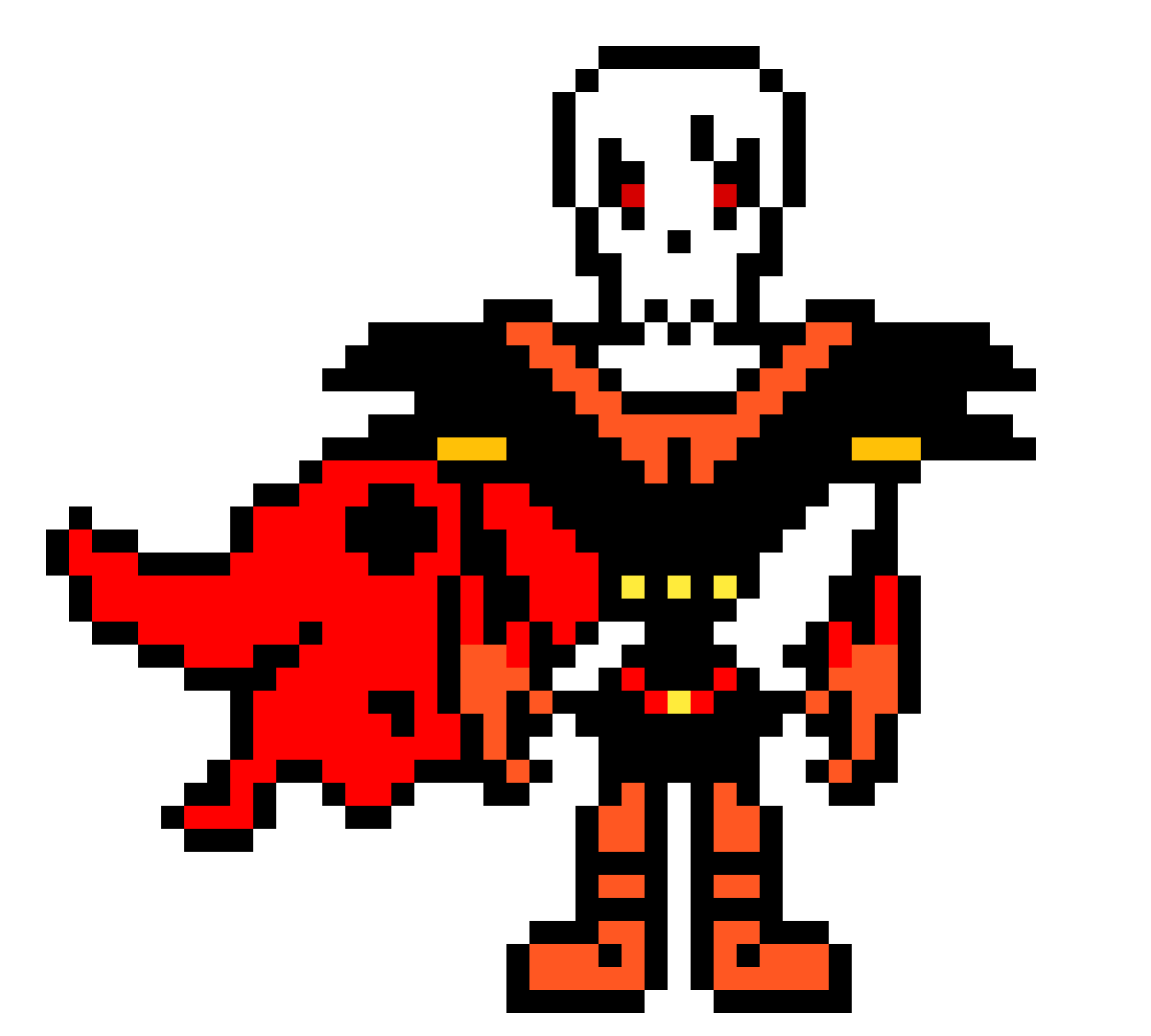 Editing Underfell ow sprite - Free online pixel art drawing tool - Pixilart