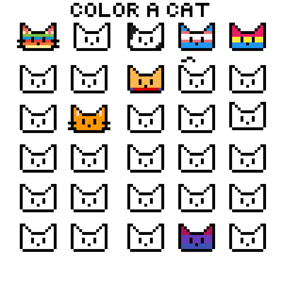 Editing CATS - Free online pixel art drawing tool - Pixilart