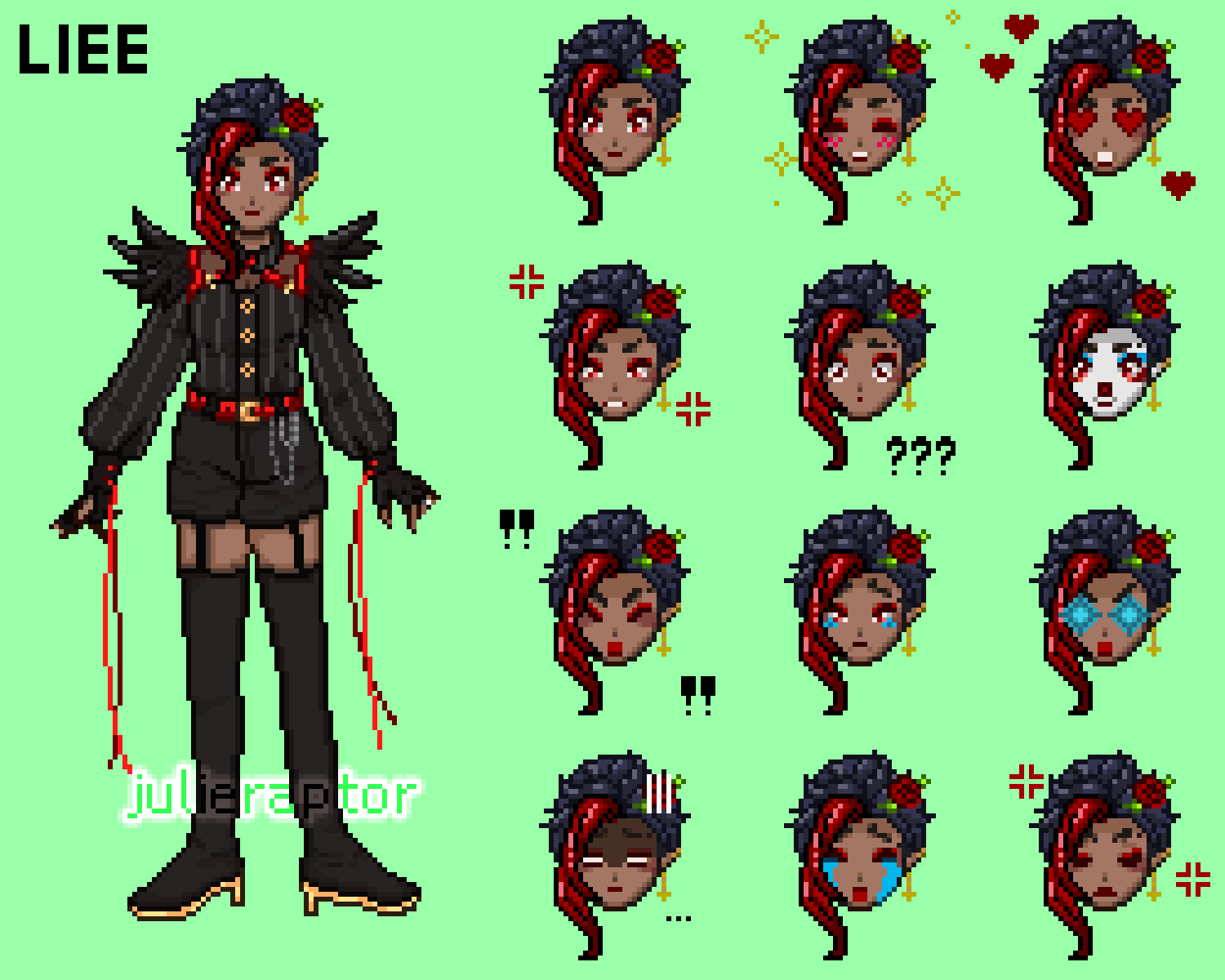 Pixilart - LIEE Emotes by julieraptor